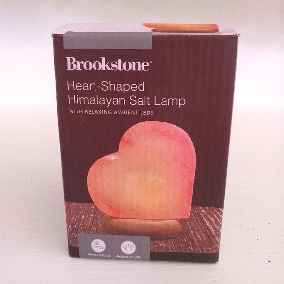 Brookstone | Accents | Brookstone Heart Shaped Himalayan Salt Lamp ...